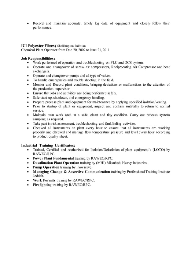 Sr. Utility Operator | DOCX