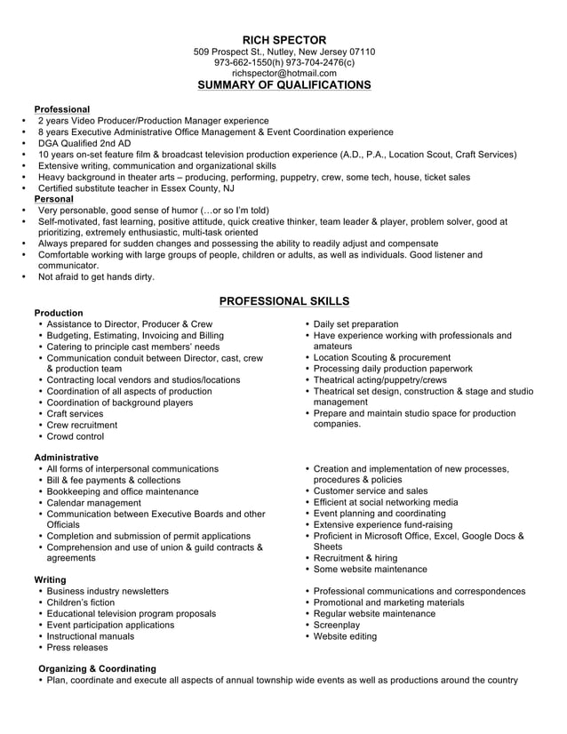 Rich Spector's resume | PDF