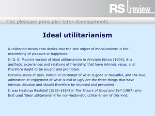Utilitarianism Revision (RS Review Online) | PPT