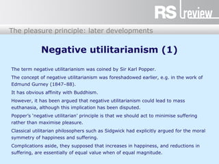 Utilitarianism Revision (RS Review Online) | PPT