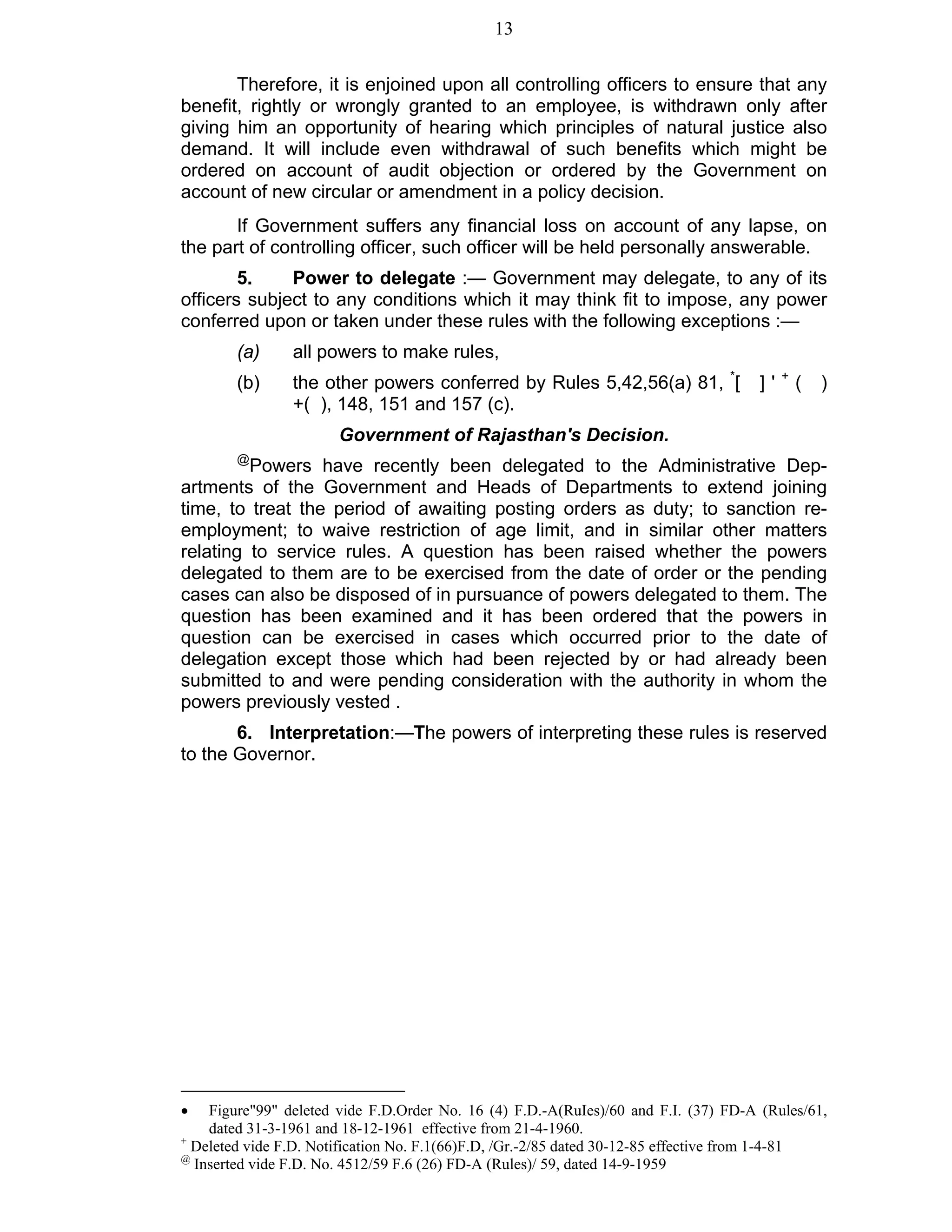 RAJASTHAN SERVICE RULES RULES, a book containing service rules | PDF