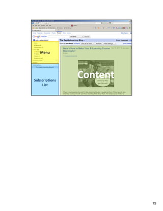 RSS & Google Reader [Handout] | PDF