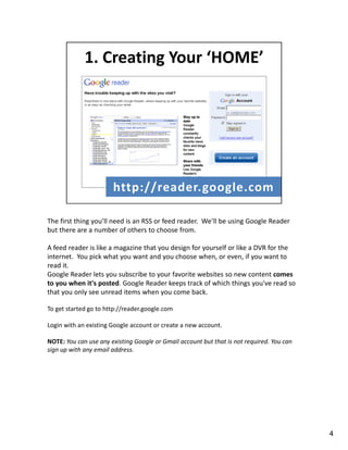 RSS & Google Reader [Handout] | PDF