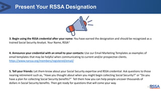 RSSA Member Training Getting started | PPT