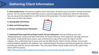 RSSA Member Training Working With Clients | PPT