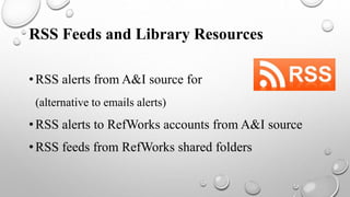 RSS feeds (Really Simple Syndication and Rich Site Summary) by Gaurav Boudh | PPT