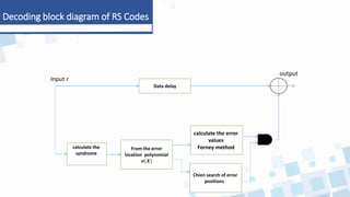 Reed Solomon encoder and decoder \ ريد سلمون | PPT
