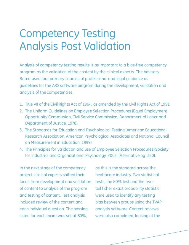 Competency Validation: An Advisory Board Approach
