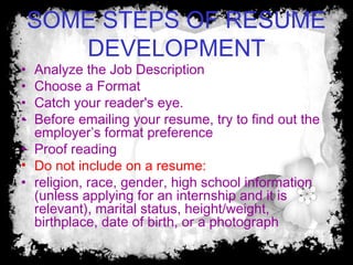 What is Resume ,purpose and objective of resume and type of resume | PPT