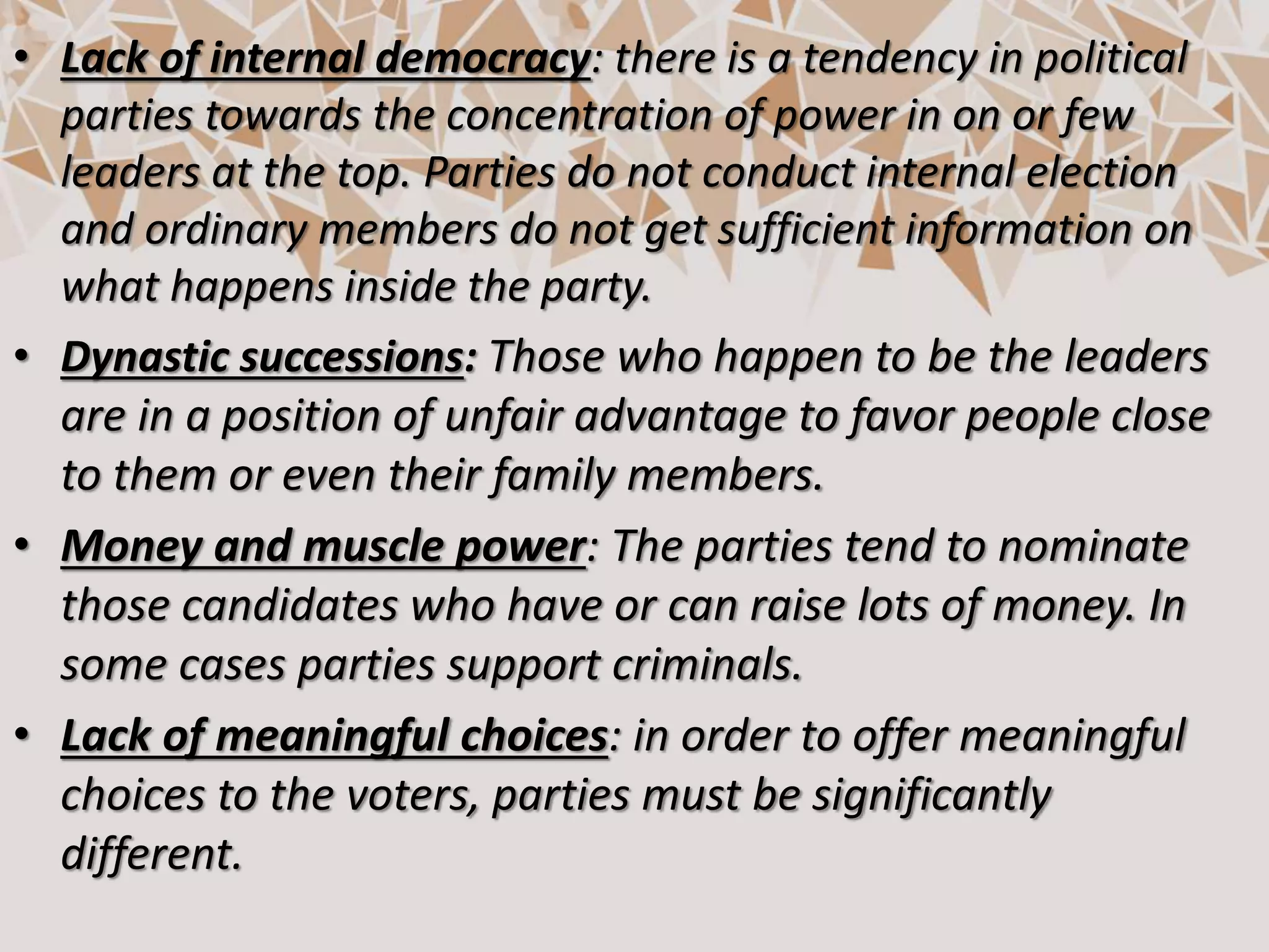 Political Parties class 10 civics PPT | PPTX