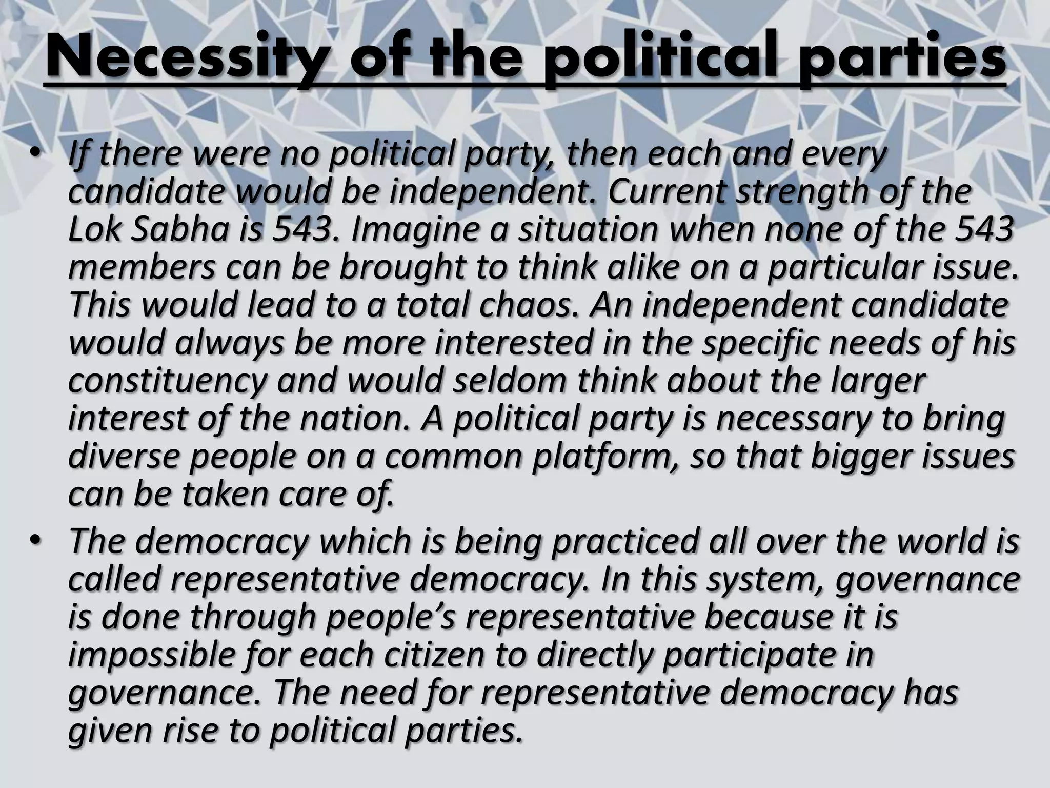 Political Parties class 10 civics PPT | PPTX