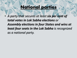 Political Parties class 10 civics PPT | PPTX