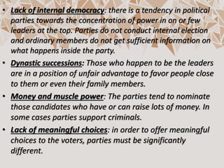 Political Parties class 10 civics PPT | PPTX
