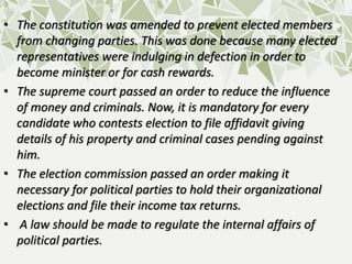 Political Parties class 10 civics PPT | PPTX