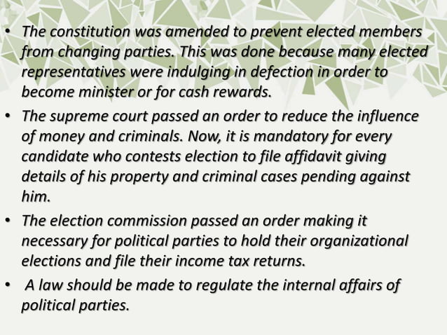 Political Parties class 10 civics PPT | PPTX | Civic affairs | Politics