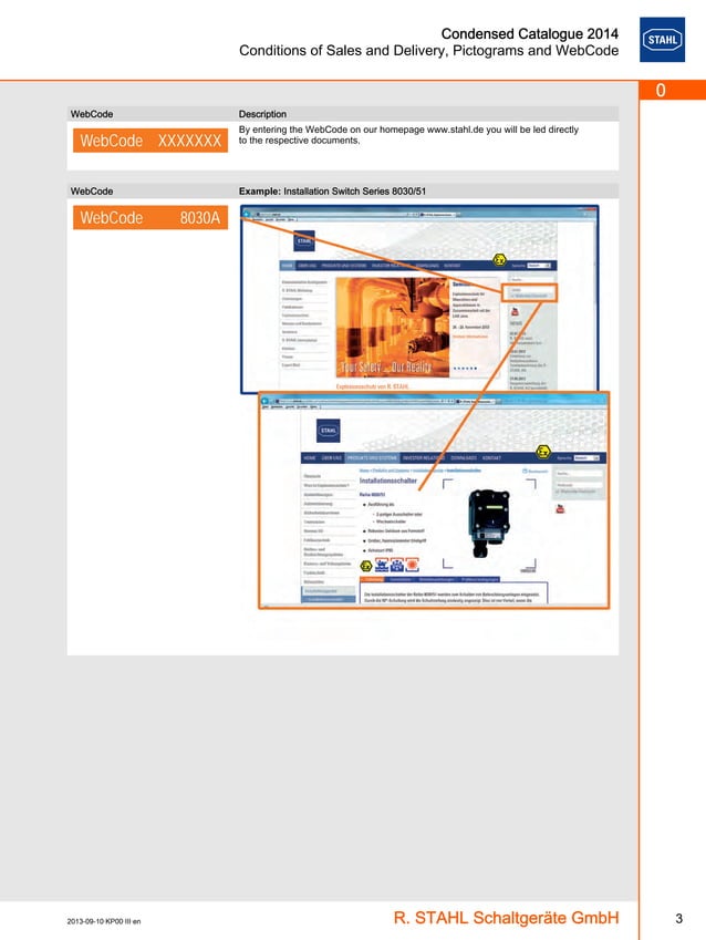 R Stahl - 2014 Catalogue Explosion Proof Hazardous Area Electrical ...