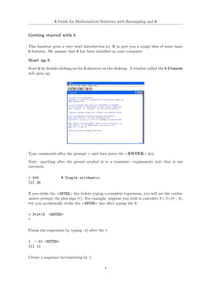 Introduction to R | PDF