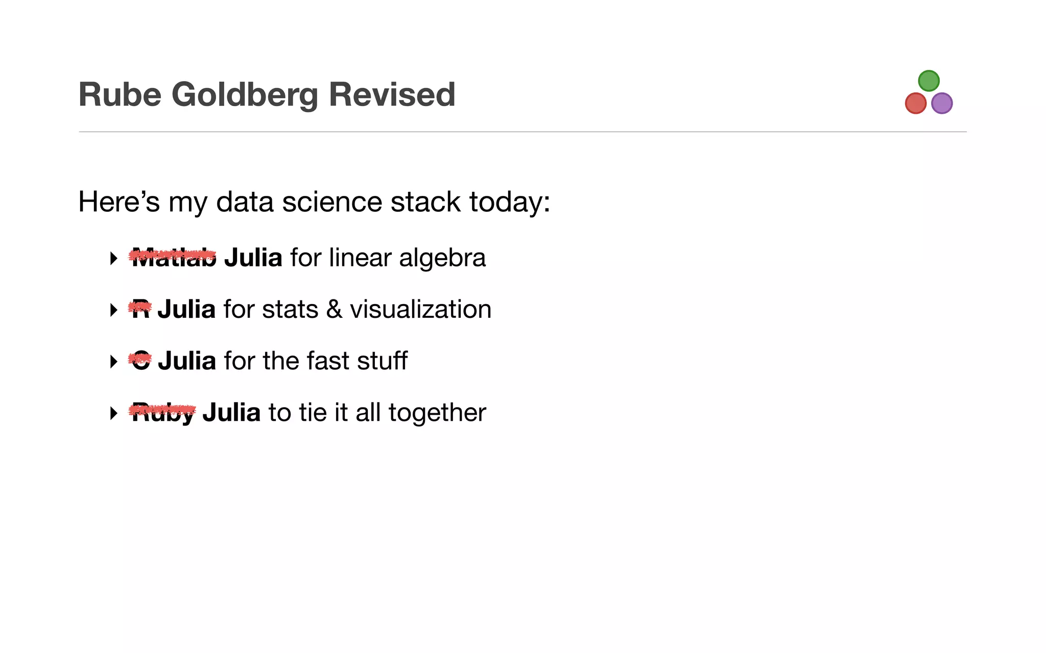 Julia + R for Data Science | PPT