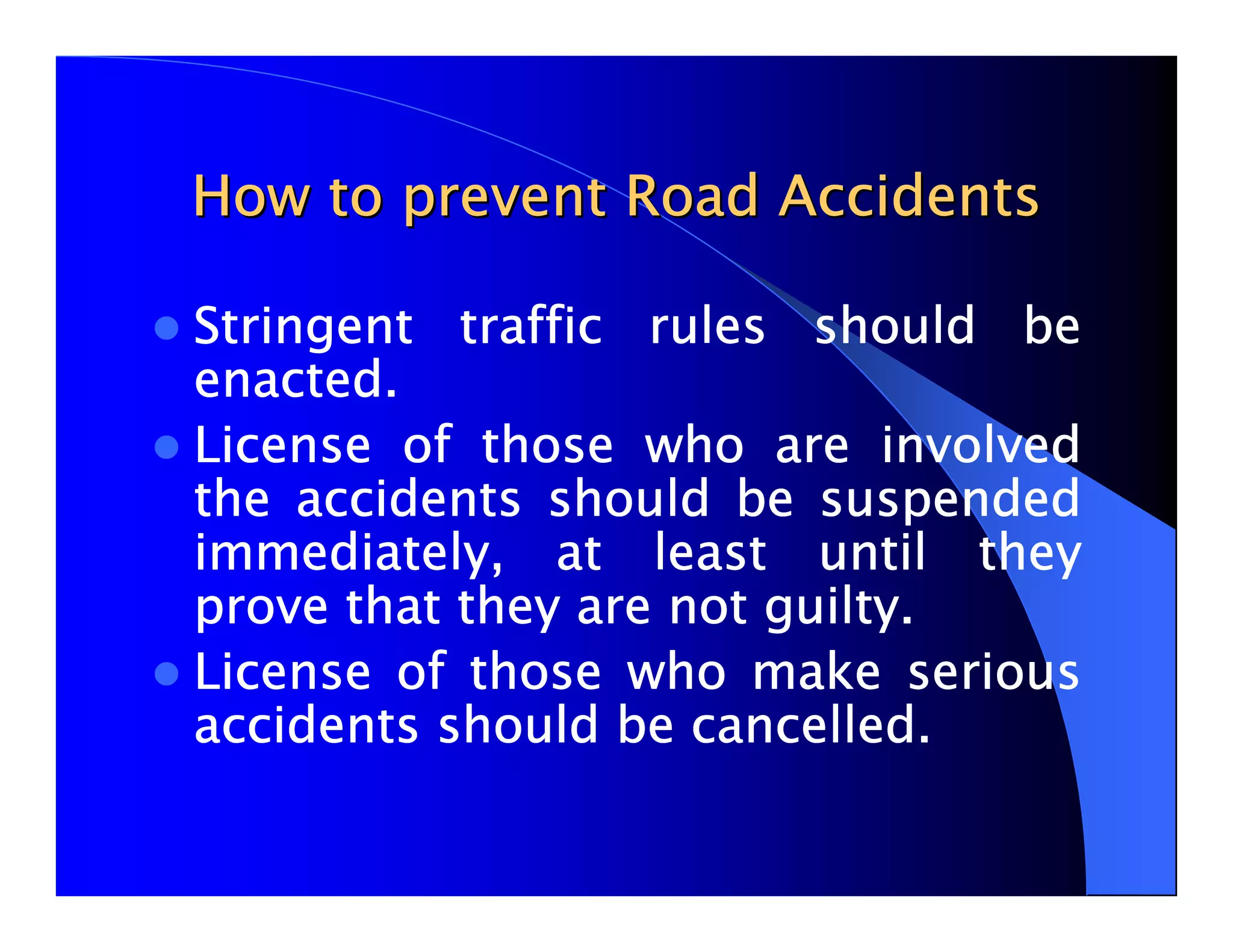 Road Safety Project PowerPoint Presentation, Road safety ppt pps pdf ...