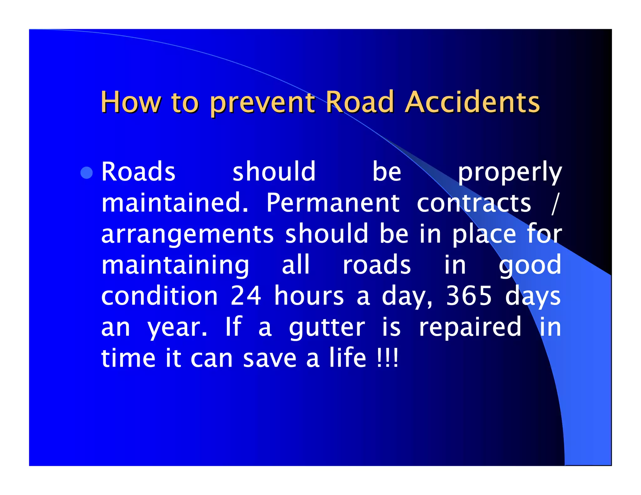 Road Safety Project PowerPoint Presentation, Road safety ppt pps pdf ...