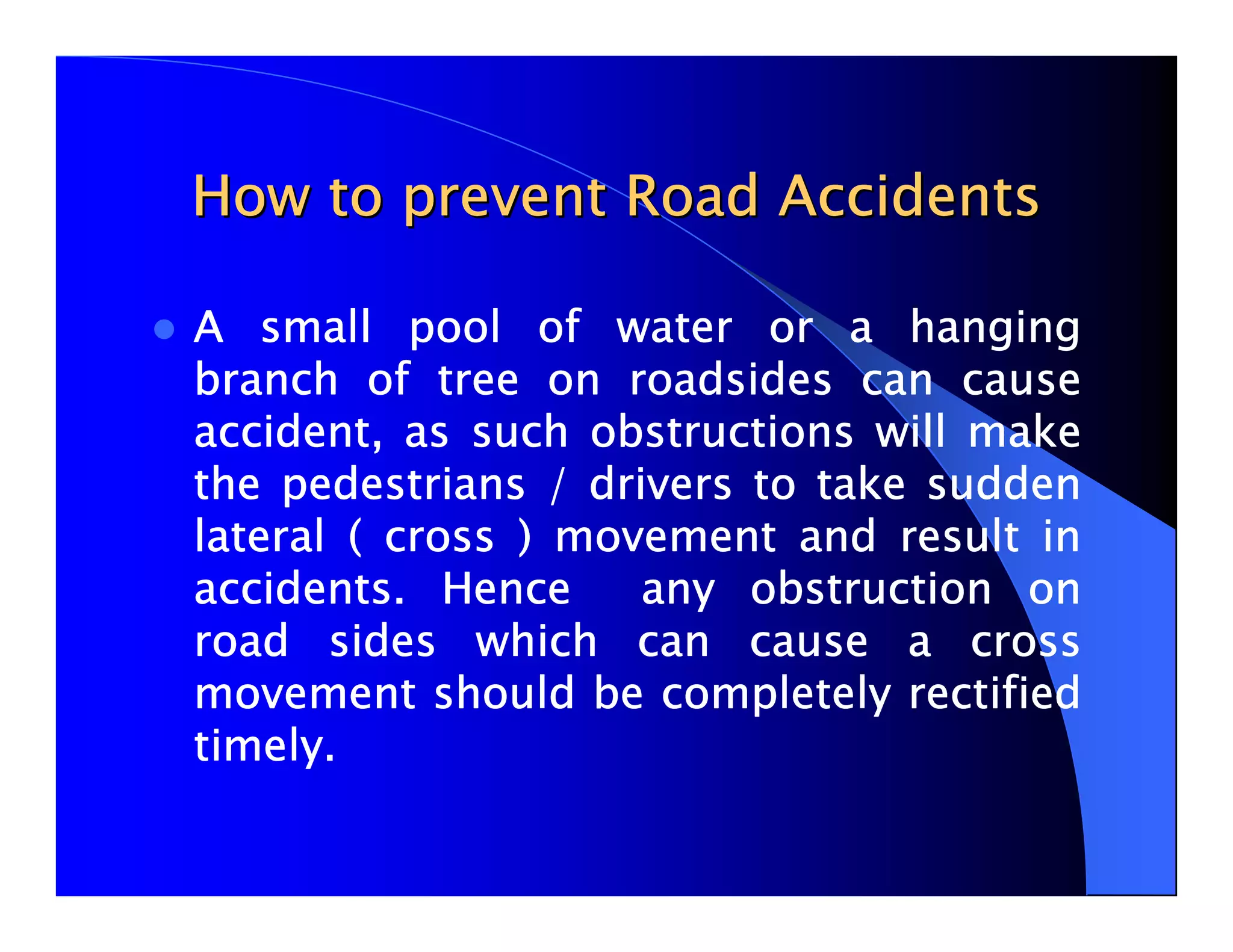 Road Safety Project PowerPoint Presentation, Road safety ppt pps pdf ...