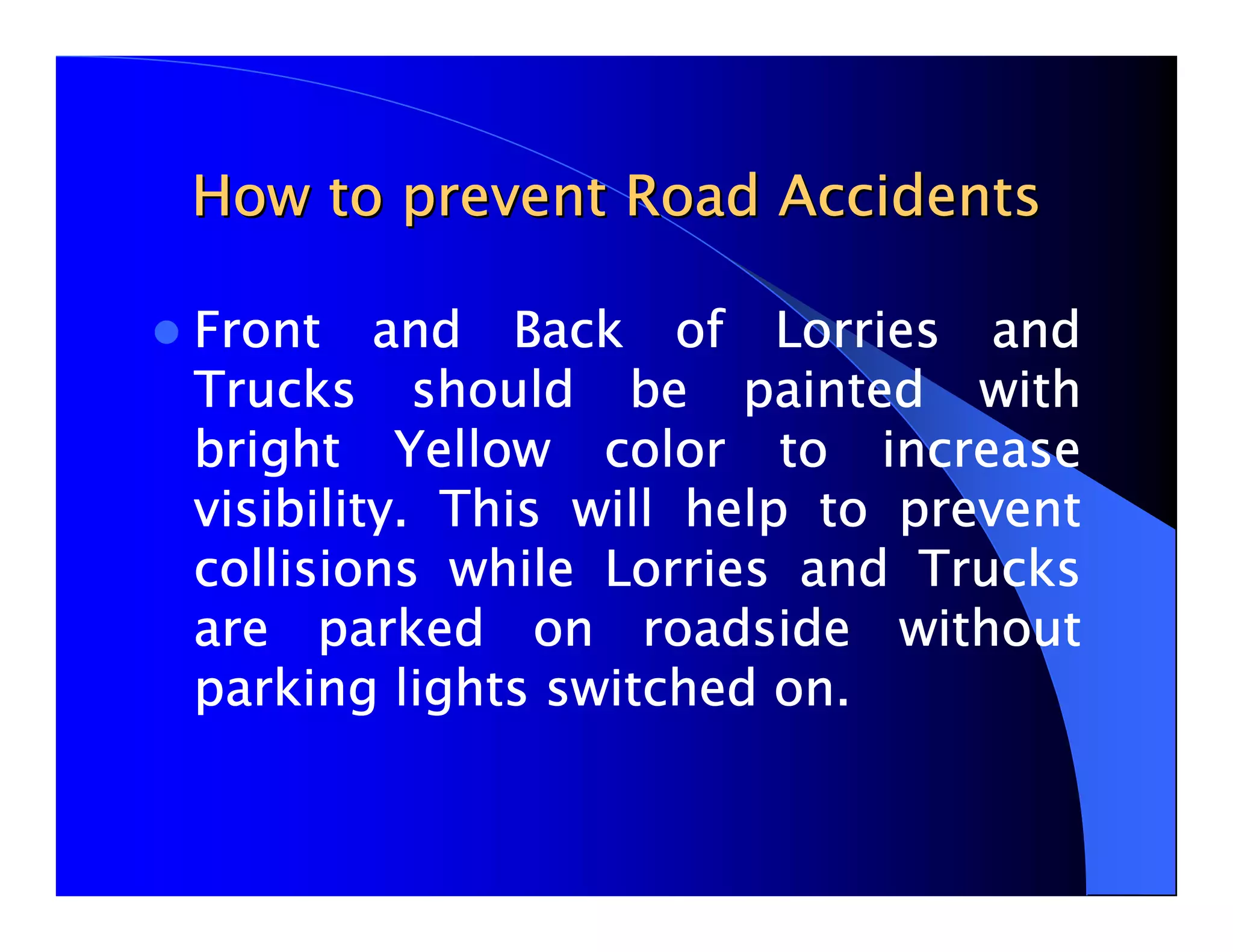 Road Safety Project PowerPoint Presentation, Road safety ppt pps pdf ...