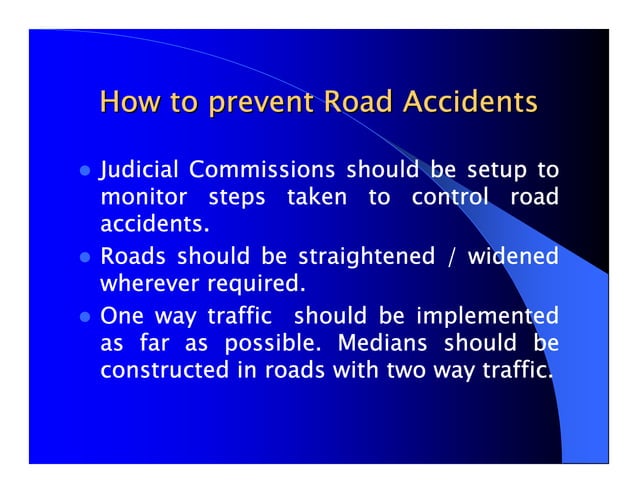 Road Safety Project PowerPoint Presentation, Road safety ppt pps pdf ...