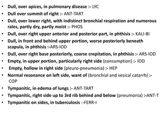 Therapeutics based on RS Examination - HOMOEOPATHY | PPTX