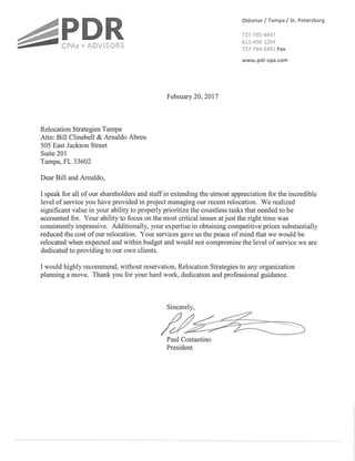 RST Reference Letter from PDR | PDF