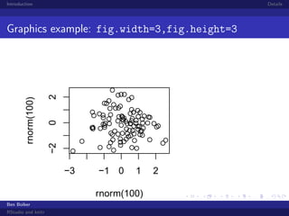 intro to knitr with RStudio | PDF
