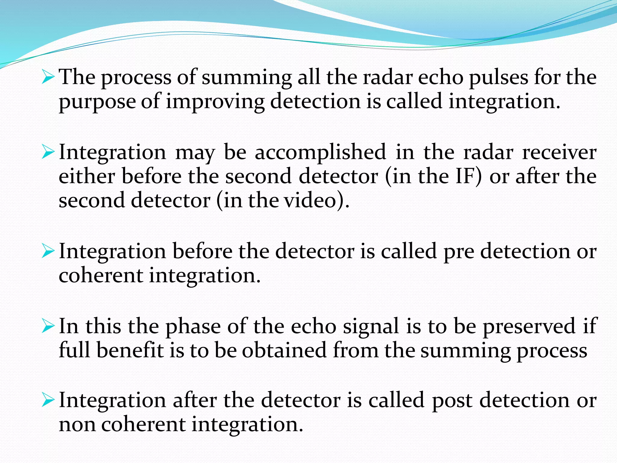 Radar Systems -Unit- I : Radar Equation | PPTX