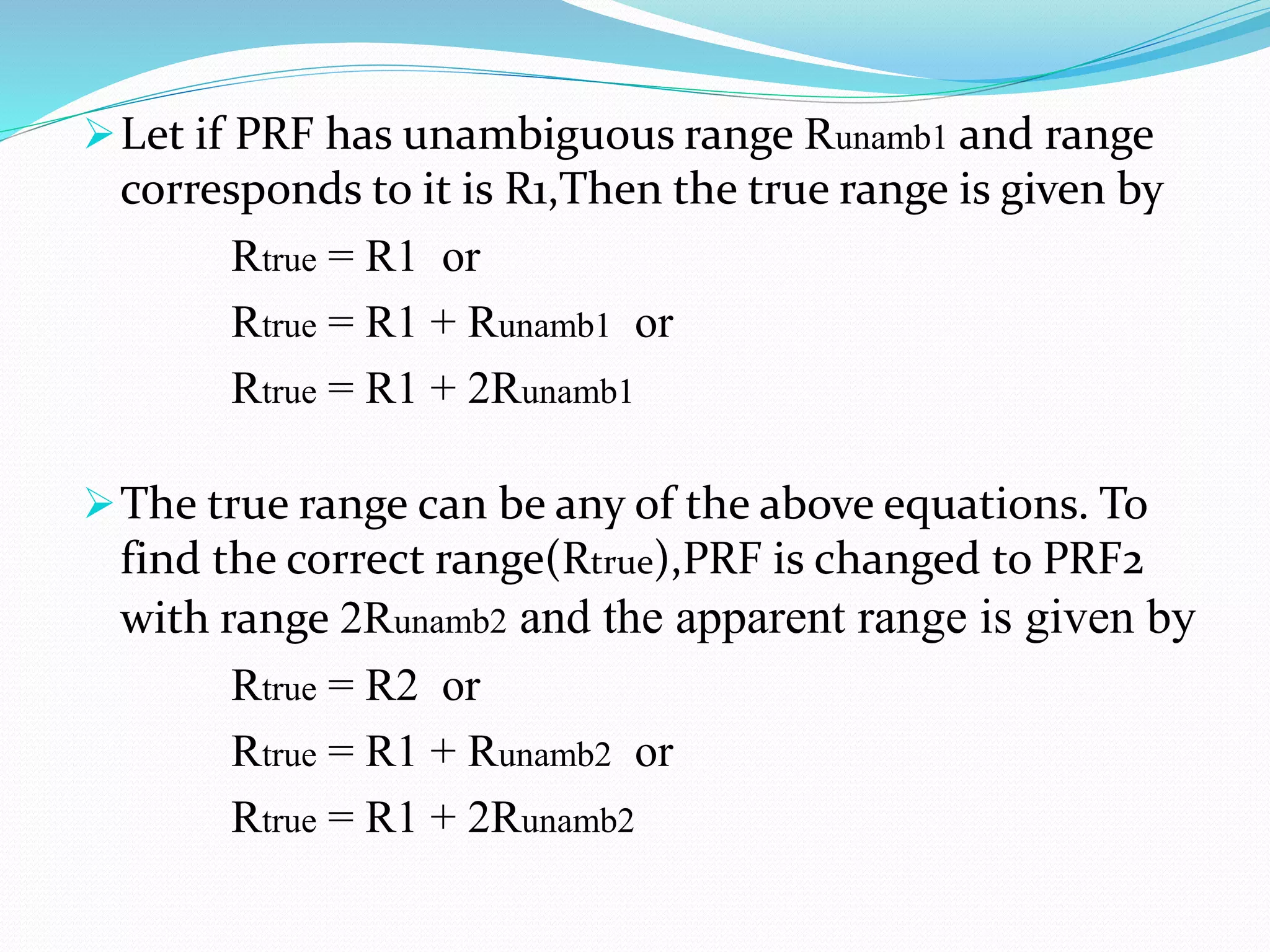 Radar Systems -Unit- I : Radar Equation | PPTX