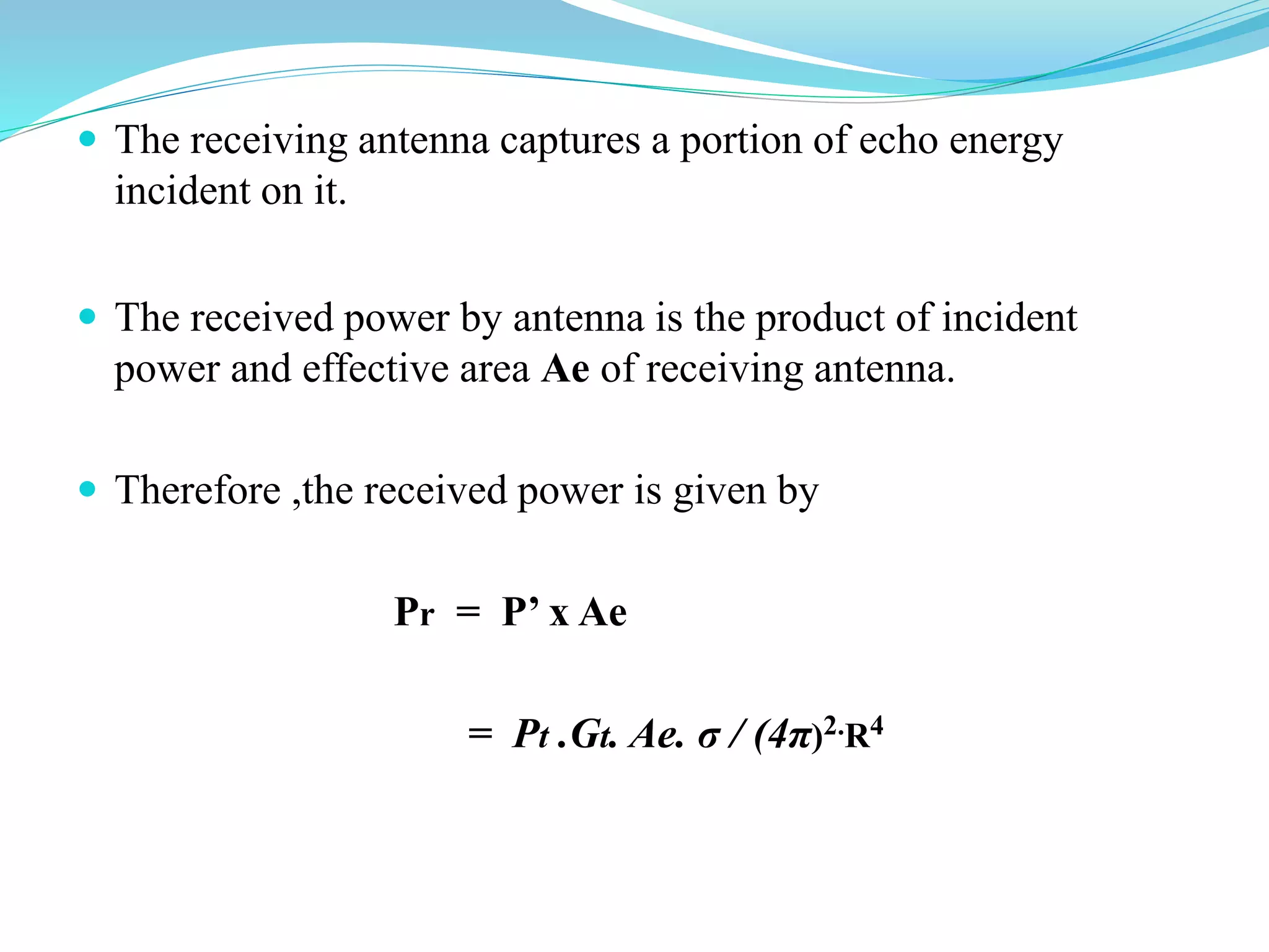 Radar Systems- Unit- I : Basics of Radar | PPTX