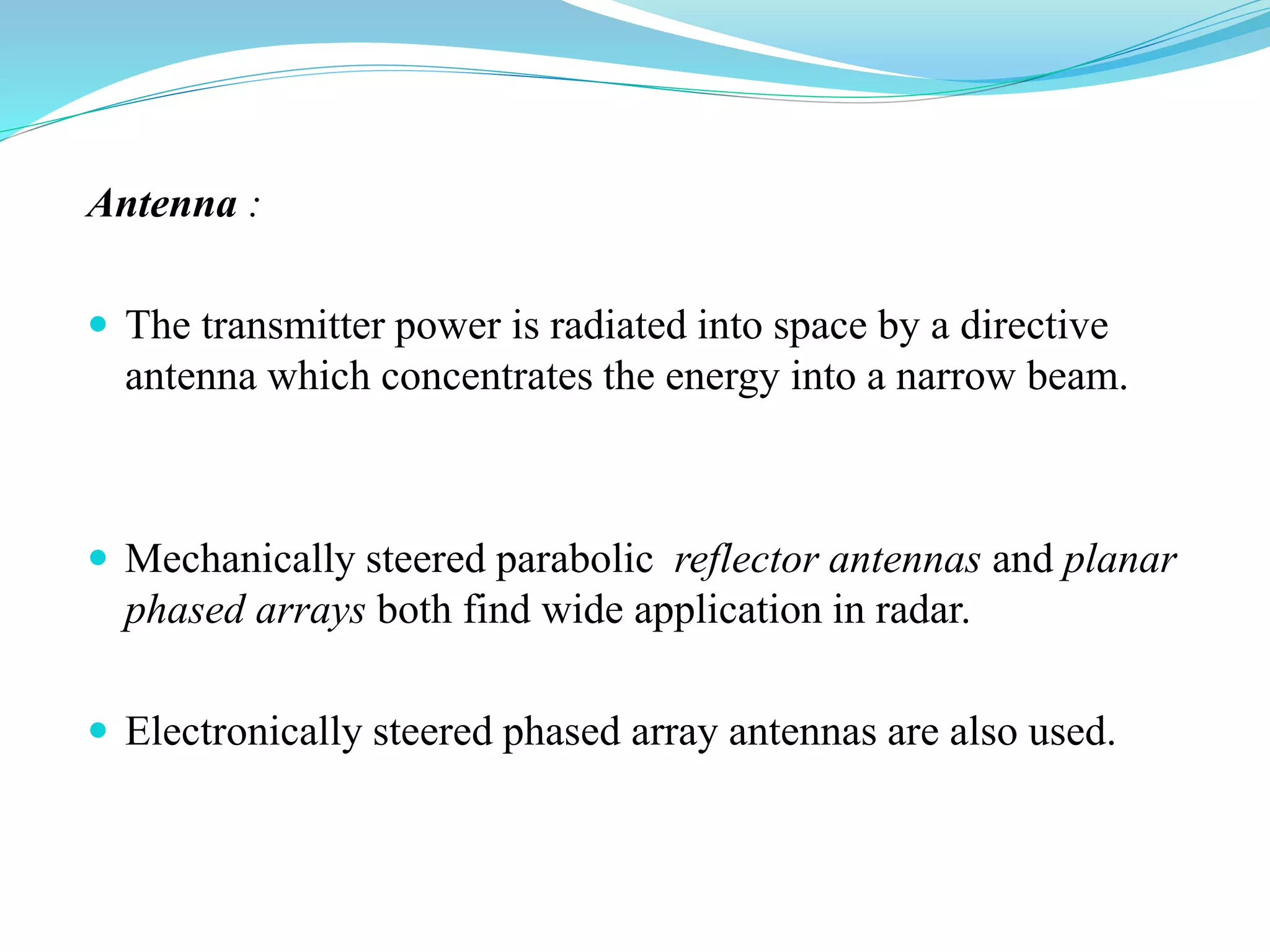 Radar Systems- Unit- I : Basics of Radar | PPTX