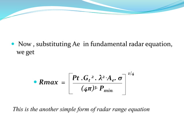 Radar Systems- Unit- I : Basics of Radar | PPTX | Physics | Science