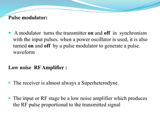 Radar Systems- Unit- I : Basics of Radar | PPTX