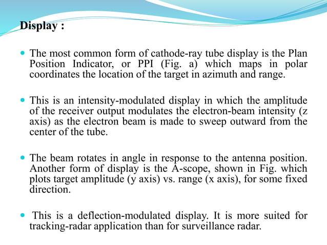 Radar Systems- Unit- I : Basics of Radar | PPTX | Physics | Science
