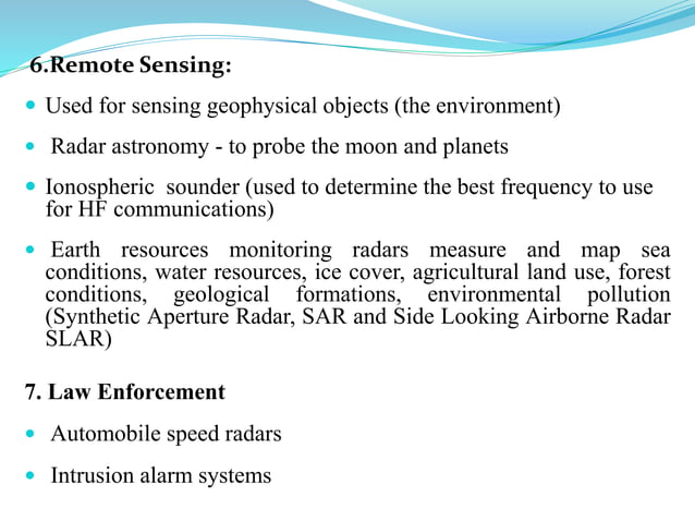 Radar Systems- Unit- I : Basics of Radar | PPTX | Physics | Science