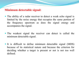 Radar Systems- Unit- I : Basics of Radar | PPTX