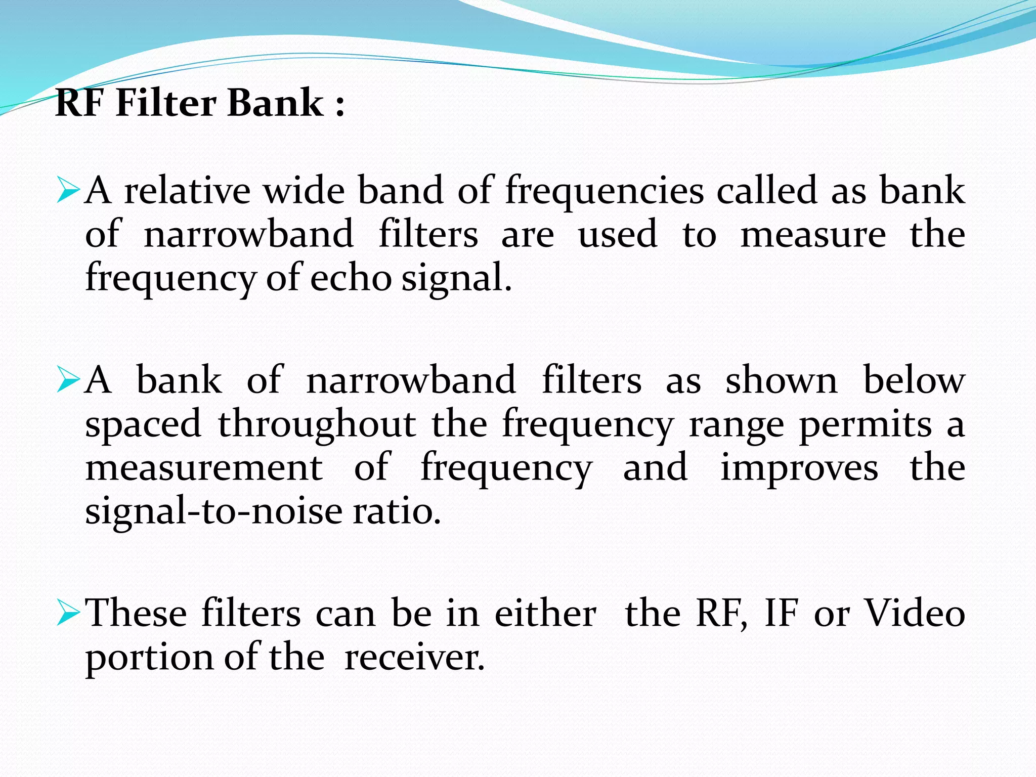 Radar Systems- Unit-II : CW and Frequency Modulated Radar | PPTX