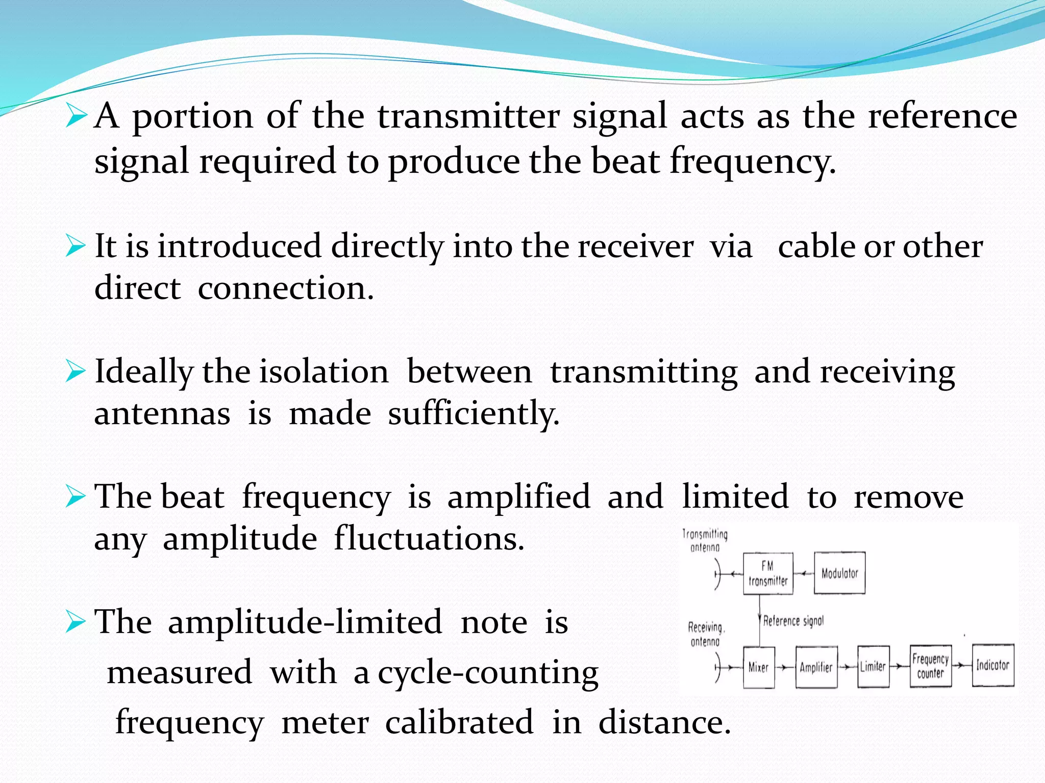 Radar Systems- Unit-II : CW and Frequency Modulated Radar | PPTX ...