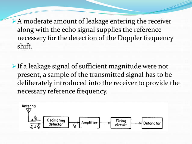 Radar Systems- Unit-II : CW and Frequency Modulated Radar | PPTX ...