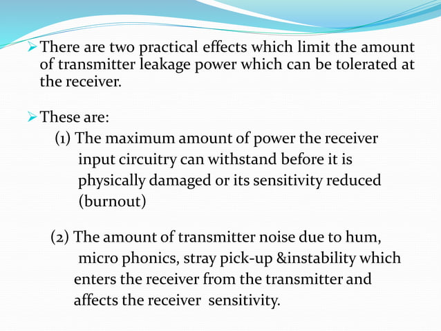 Radar Systems- Unit-II : CW and Frequency Modulated Radar | PPTX ...