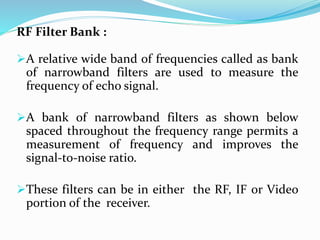 Radar Systems- Unit-II : CW and Frequency Modulated Radar | PPTX