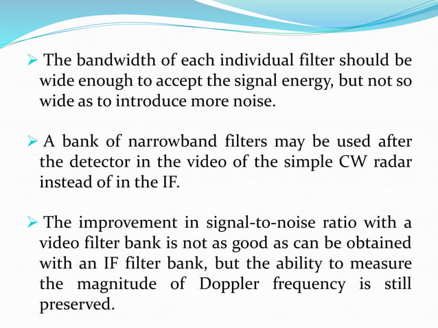 Radar Systems- Unit-II : CW and Frequency Modulated Radar | PPTX ...