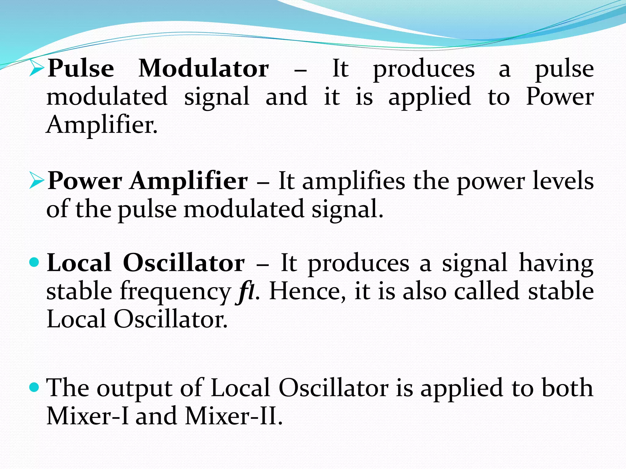 Radar Systems- Unit-III : MTI and Pulse Doppler Radars | PDF