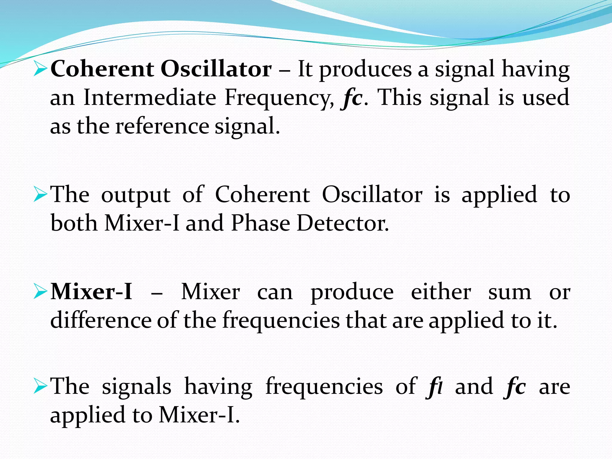 Radar Systems- Unit-III : MTI and Pulse Doppler Radars | PDF