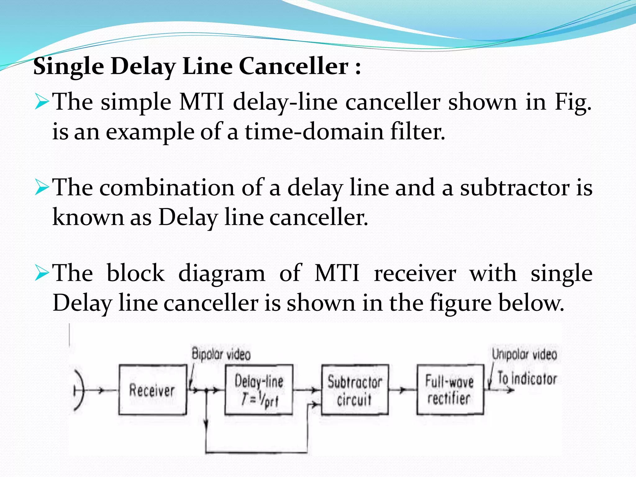 Radar Systems- Unit-III : MTI and Pulse Doppler Radars | PDF