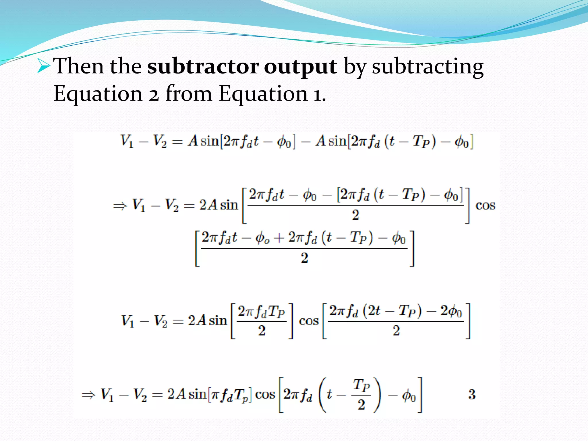 Radar Systems- Unit-III : MTI and Pulse Doppler Radars | PDF