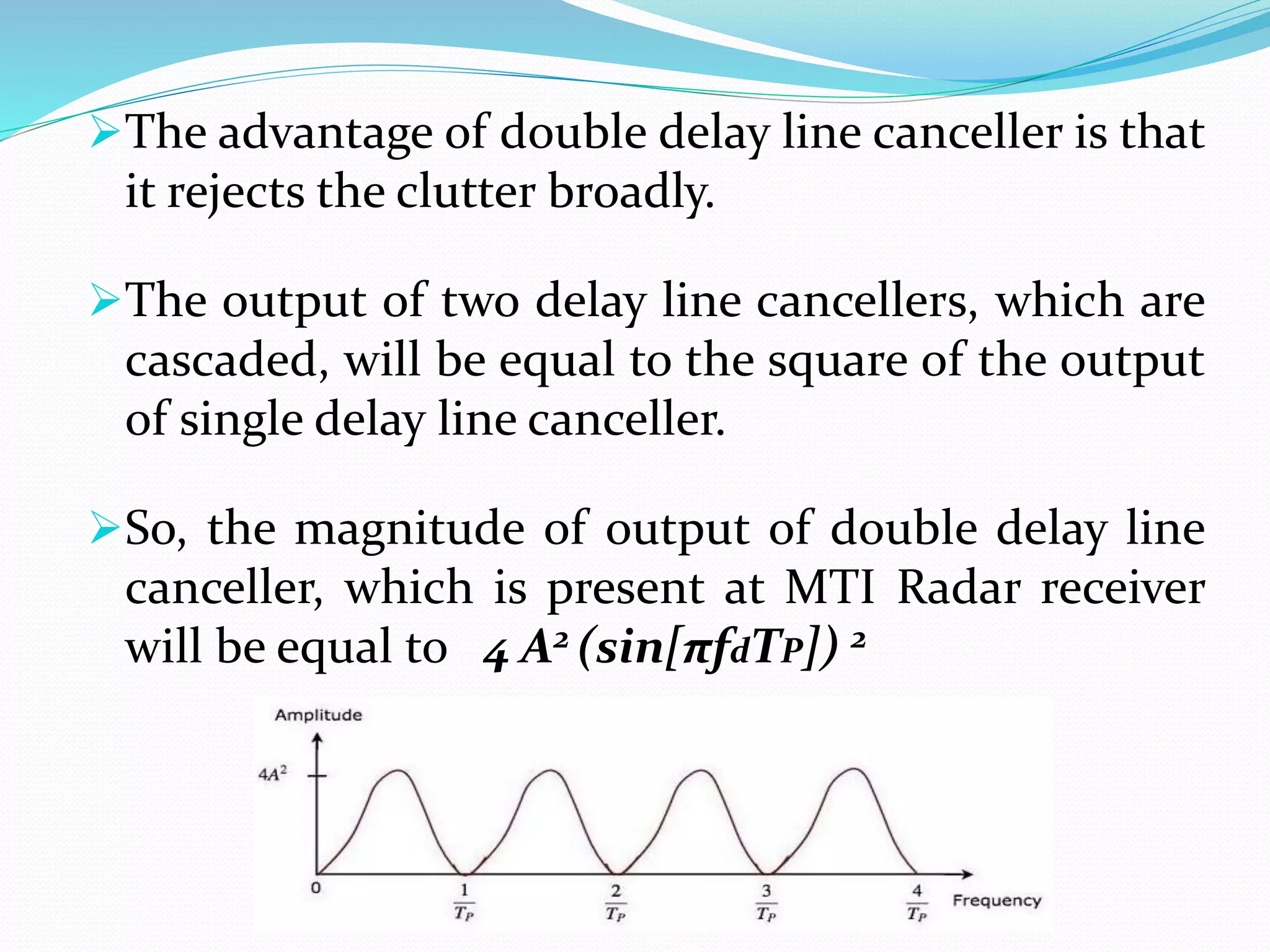 Radar Systems- Unit-III : MTI and Pulse Doppler Radars | PDF